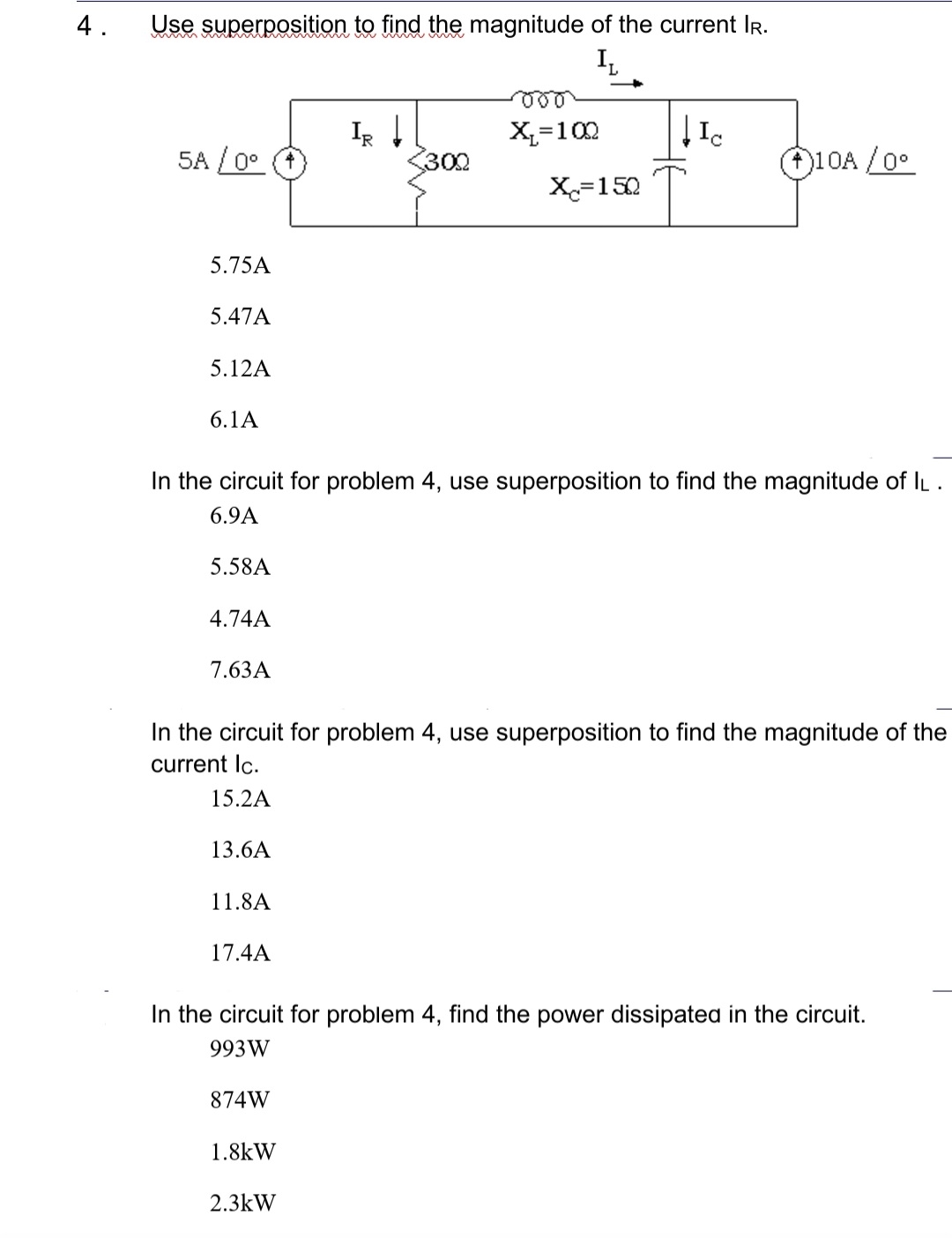 Solved Use superposition to find the magnitude of the | Chegg.com