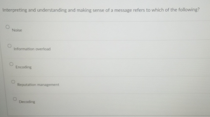Solved Interpreting and understanding and making sense of a | Chegg.com