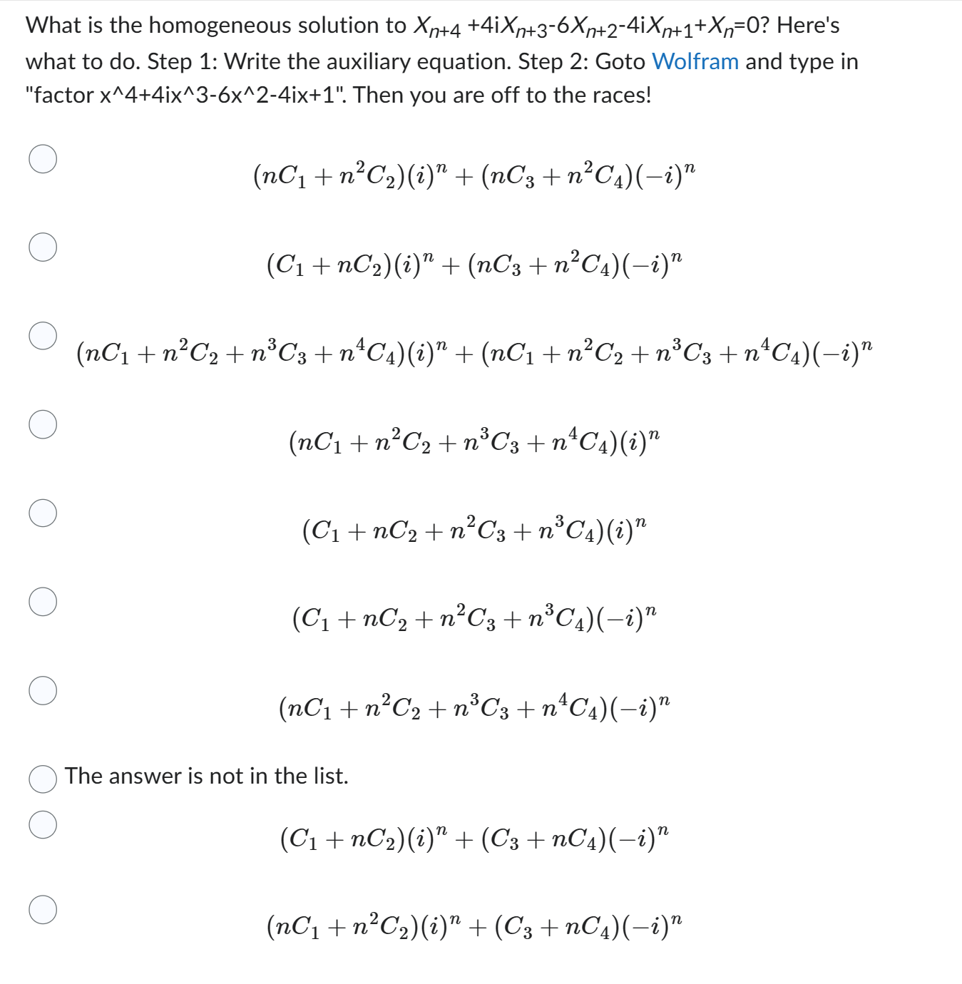 Solved What is the homogeneous solution to | Chegg.com