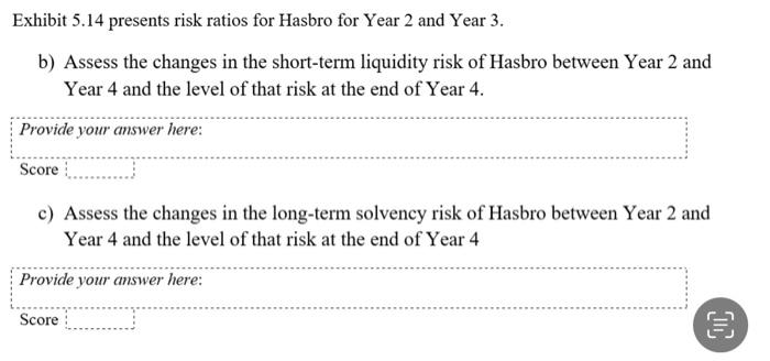 Provide ratios in the yellow boxes using the embedded | Chegg.com