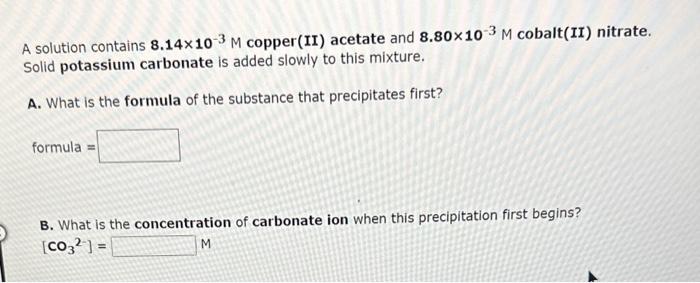 Solved Solubility Product Constants (Ksp at 25∘C)Solubility | Chegg.com