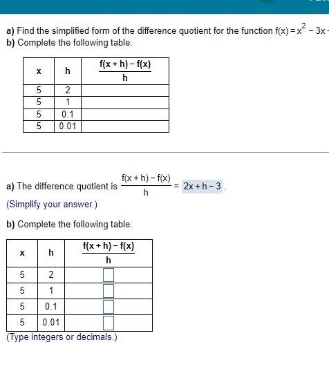 Solved a) ﻿Find the simplified form of the difference | Chegg.com