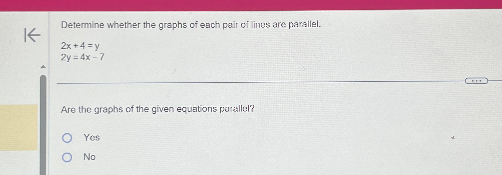 Solved Determine whether the graphs of each pair of lines | Chegg.com