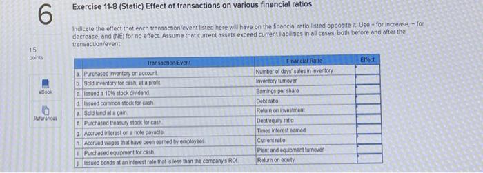 Solved Mini-Exercise 11-4 (Algo) Calculate financial | Chegg.com