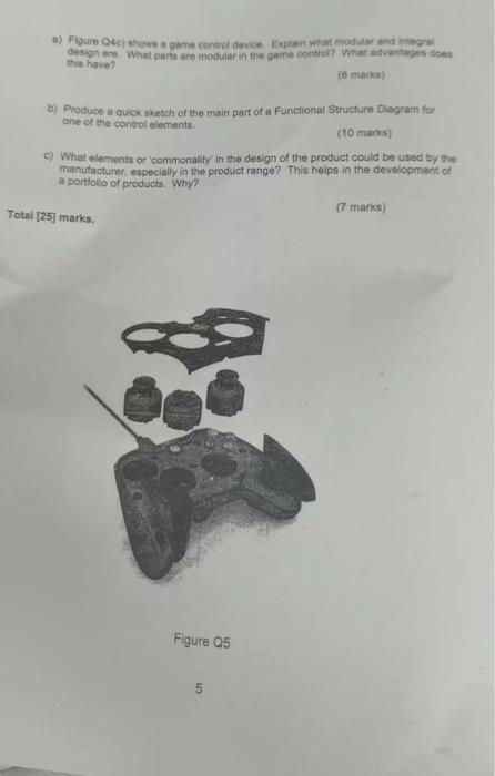 a) Floure Qte) shows a game control device. Explain | Chegg.com