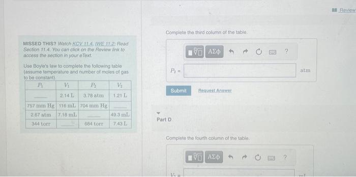 Solved Complete the lirst column of the table. MISSED THIS? | Chegg.com