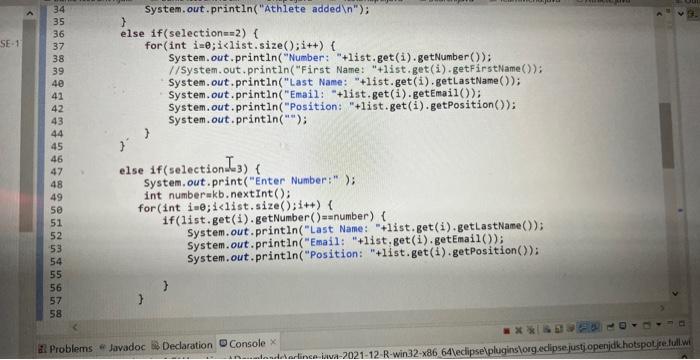 Solved when i add a player, it only inputs 4 out of thr 5 | Chegg.com