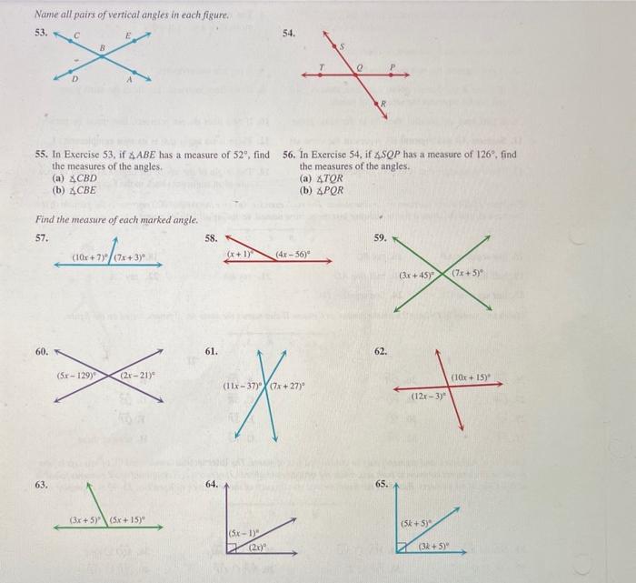 Solved #54 , #56 , # 58 , #60 , # 64 | Chegg.com