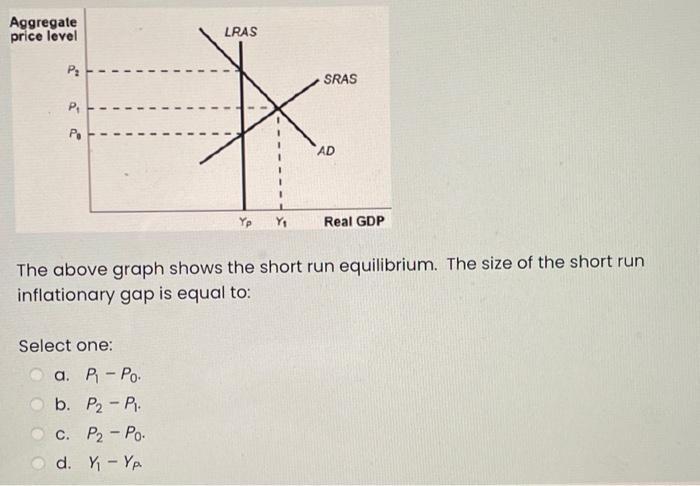 Solved The above graph shows the short run equilibrium. The | Chegg.com