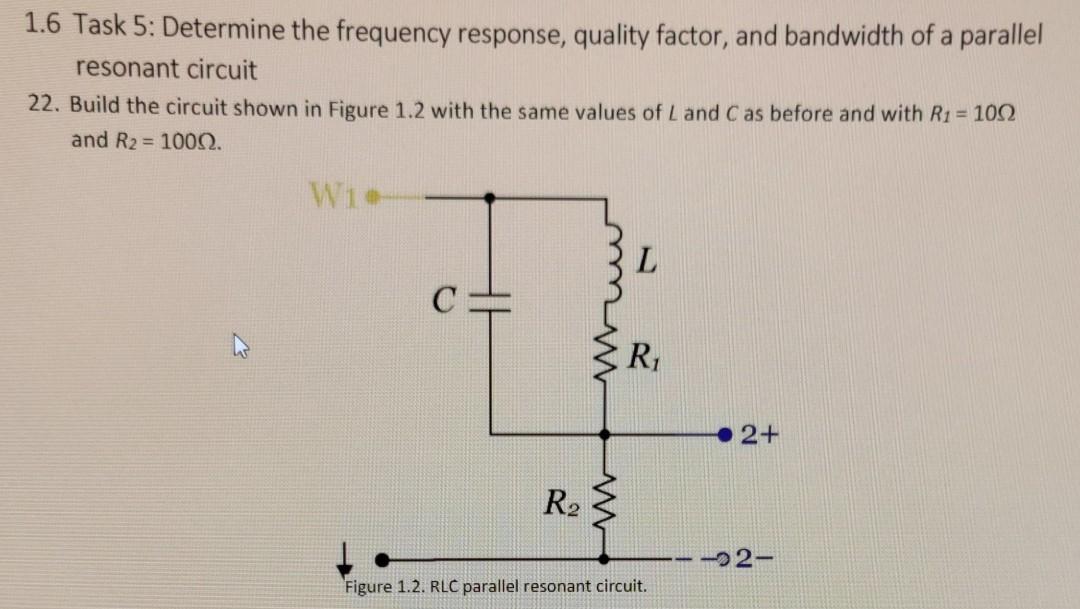Solved 1.0 Prelab 0. Calculate the expected resonance | Chegg.com