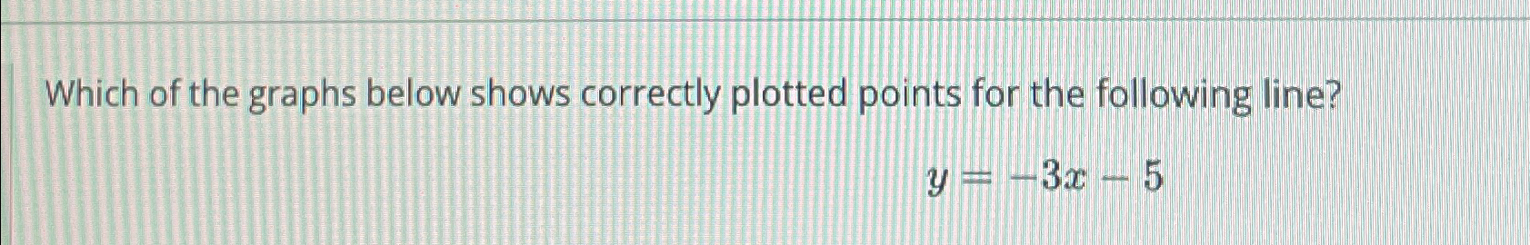 Solved Which of the graphs below shows correctly plotted | Chegg.com