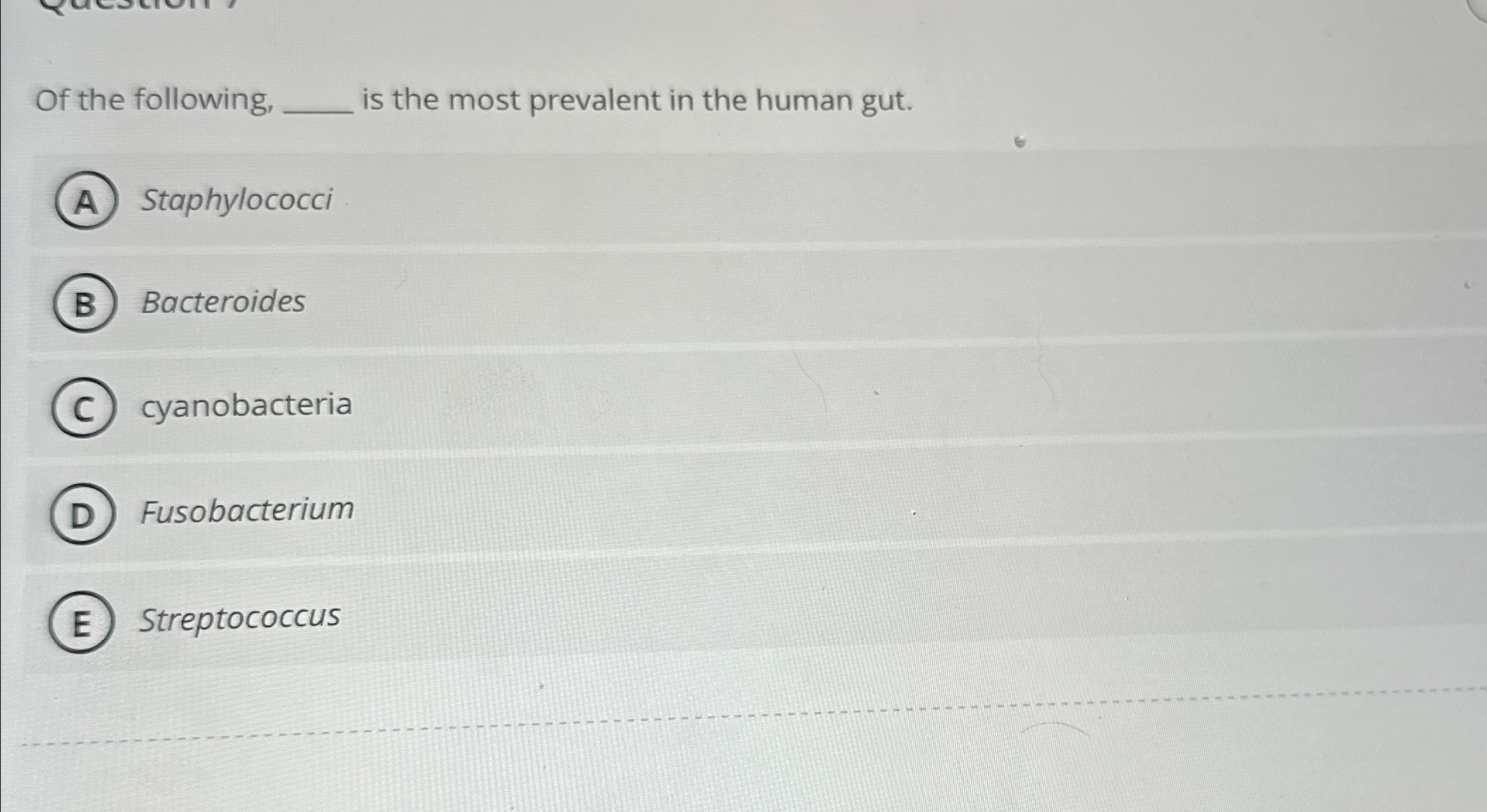Solved Of the following, q, ﻿is the most prevalent in the | Chegg.com