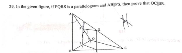 Solved In the given figure, if PQRS ﻿is a parallelogram and | Chegg.com