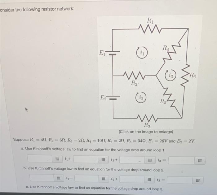 Solved onsider the following resistor network: Ri W R4 E 21 | Chegg.com