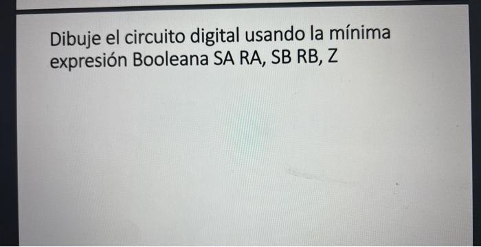 Solved Complete this example-using flip-flop S−RUse los | Chegg.com