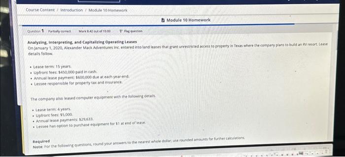 Solved Analyzing, Interpreting, and Capitalizing Operating | Chegg.com