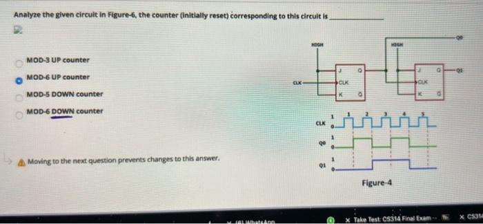 Solved Analyze the given circult in Figure-6, the counter | Chegg.com