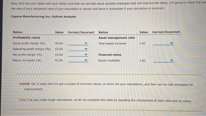 8. An analysis of company performance using DuPont | Chegg.com