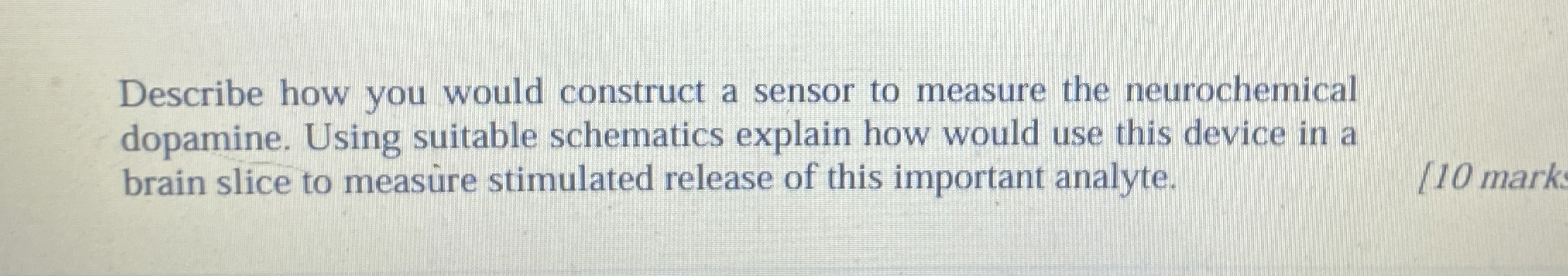 Solved DEscribe how you would construct a sensor to measure | Chegg.com