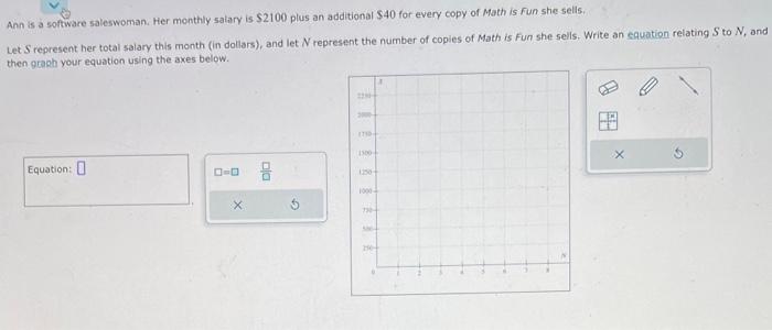 Solved Ann is a software saleswoman. Her monthly salary is | Chegg.com
