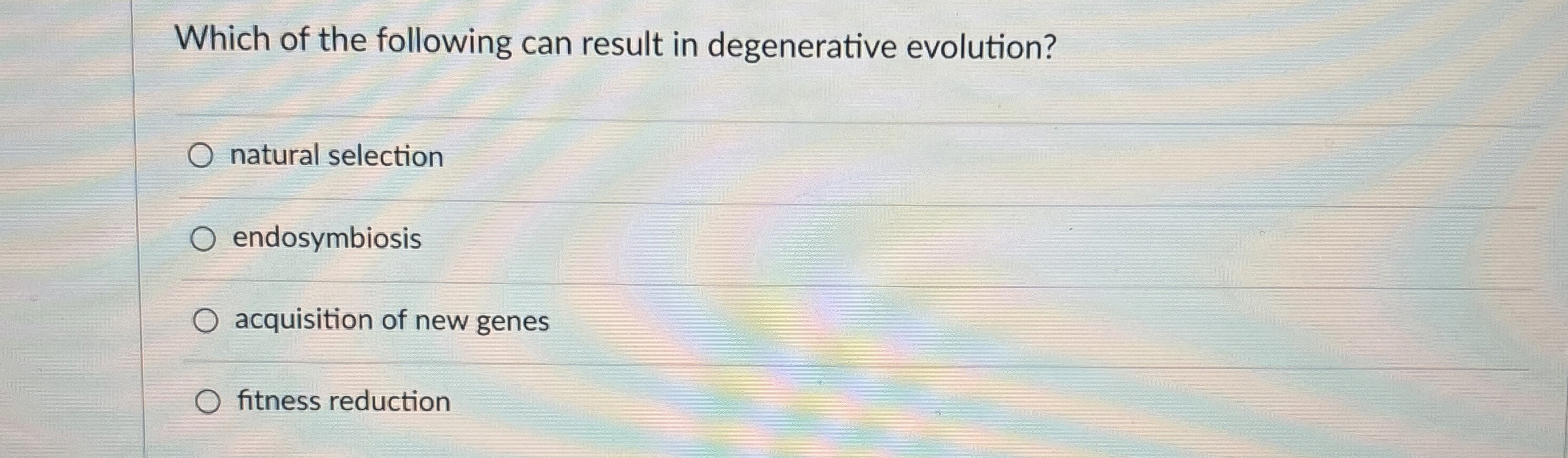 Solved Which of the following can result in degenerative | Chegg.com