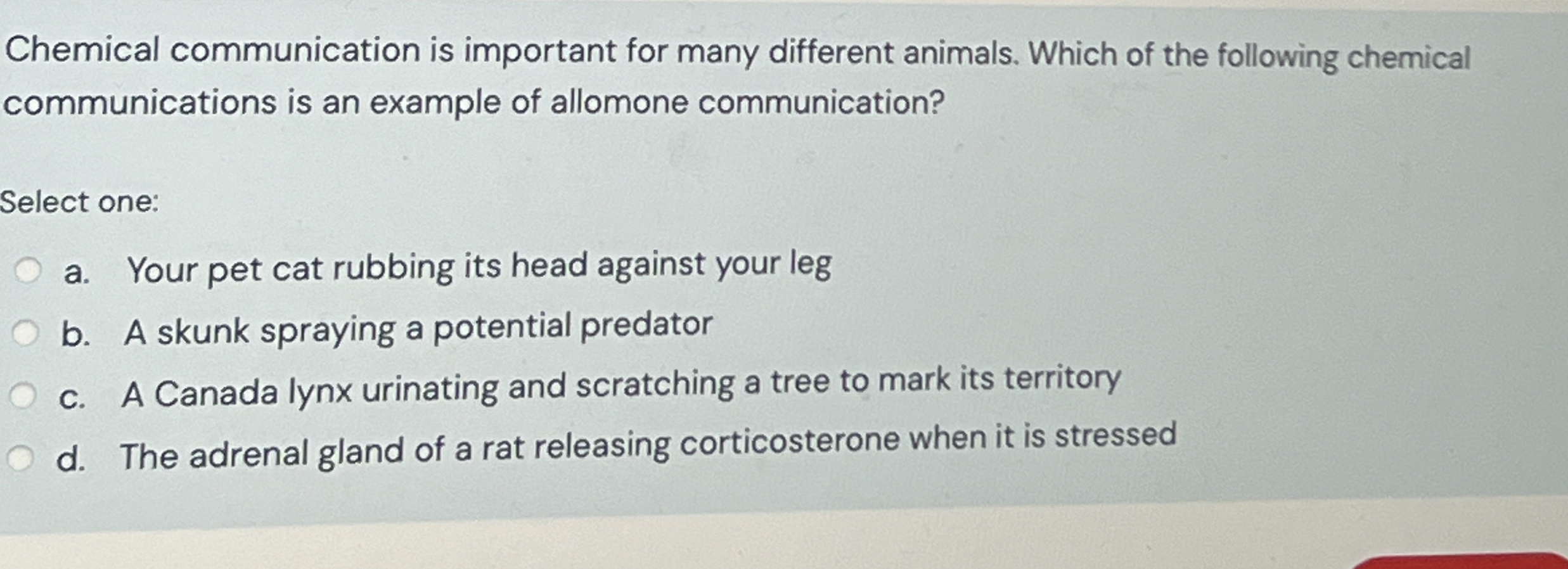 Solved Chemical communication is important for many | Chegg.com
