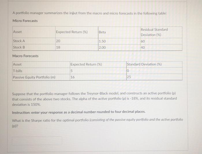 Solved Calculate expected excess for Stock A and Stock B. | Chegg.com
