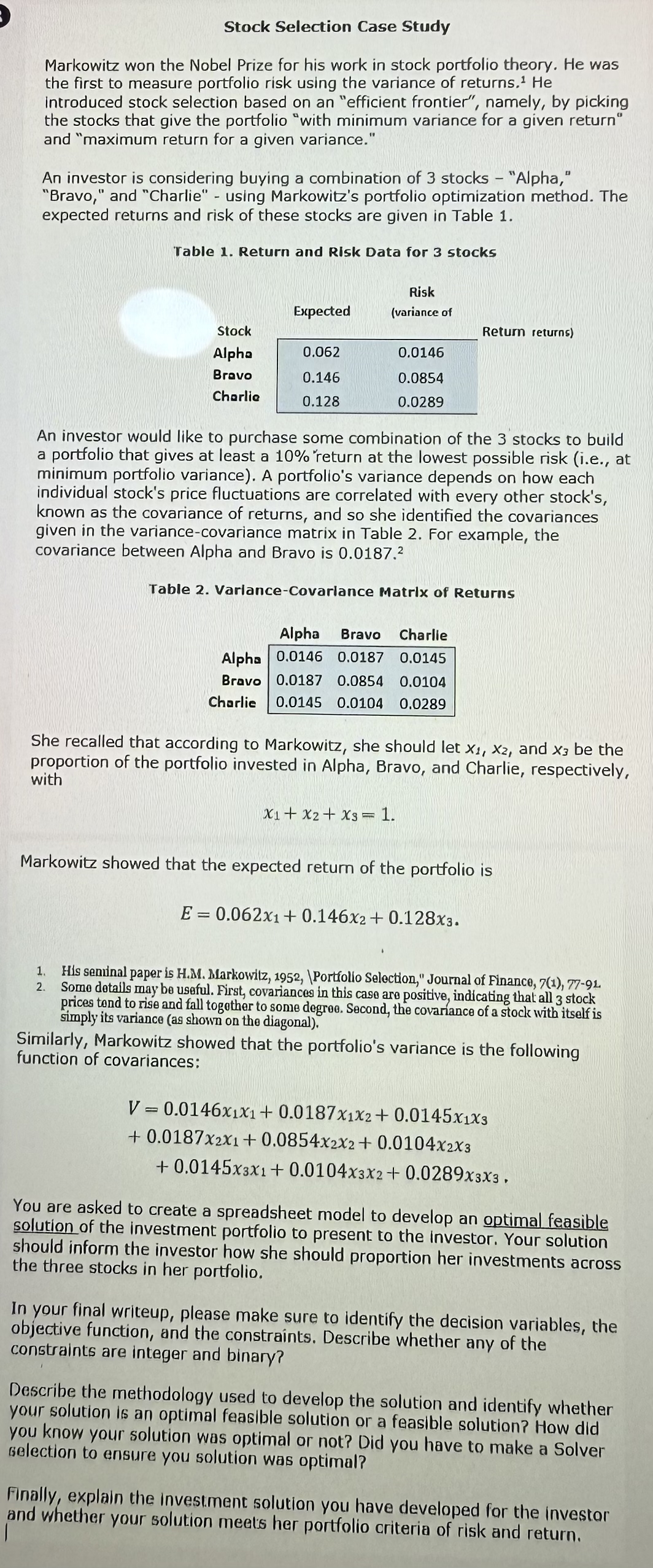 Solved PLEASE PROVIDE EXCEL WORK ON SPREADSHEET; This | Chegg.com