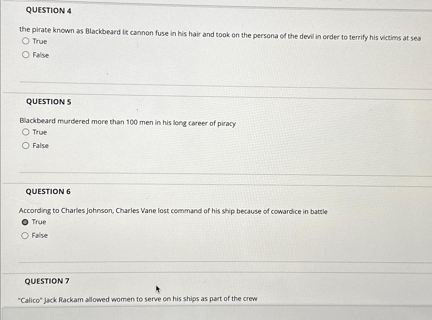 Solved QUESTION 4the pirate known as Blackbeard lit cannon | Chegg.com