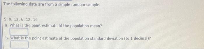 Solved Consider a finite population with five elements | Chegg.com
