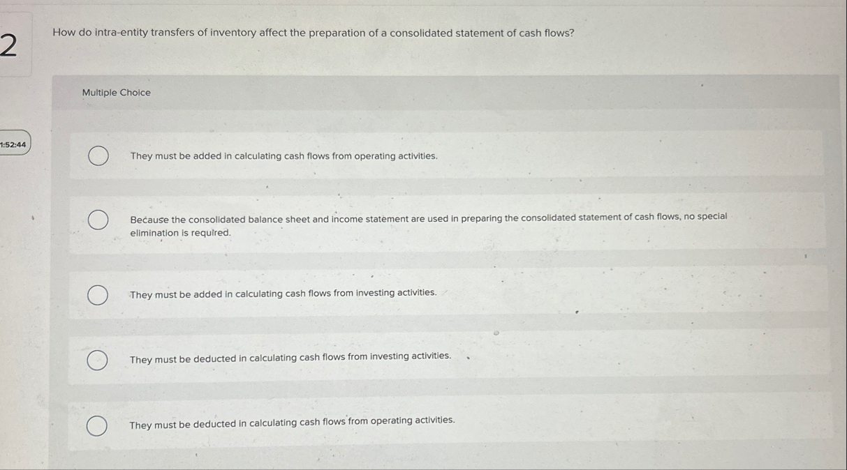 Solved How do intra-entity transfers of inventory affect the | Chegg.com