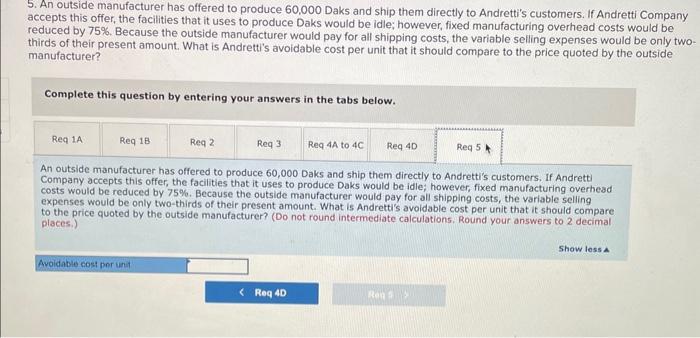 Solved Problem 13-18 (Static) Relevant Cost Analysis in a | Chegg.com