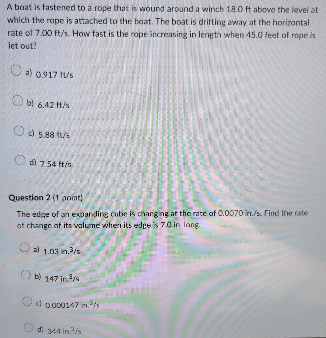 Solved A boat is fastened to a rope that is wound around a | Chegg.com