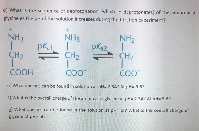 Solved d) What is the sequence of deprotonation (which -H | Chegg.com