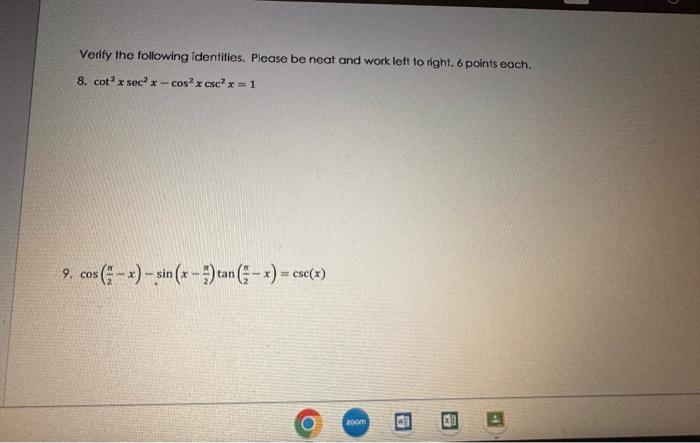 Solved BUILD YOUR OWN STUDY GUIDE (DAY 1) Precalculus Quiz | Chegg.com