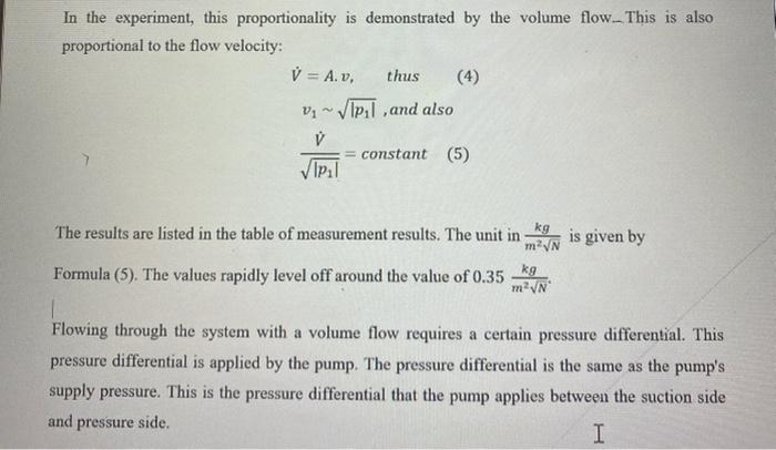 Solved In the experiment, this proportionality is | Chegg.com