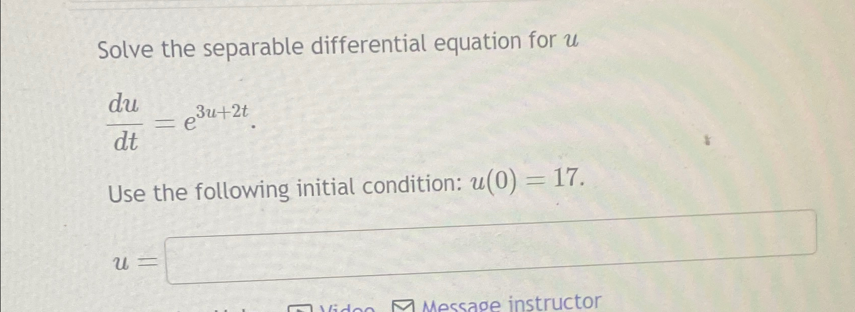 Solved Solve the separable differential equation for | Chegg.com