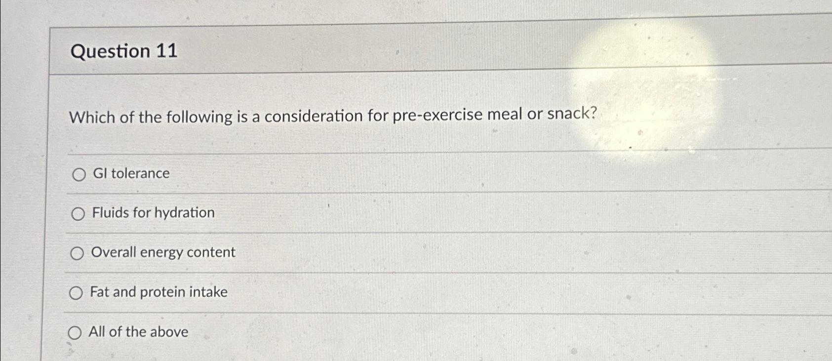 Solved Question 11Which of the following is a consideration | Chegg.com