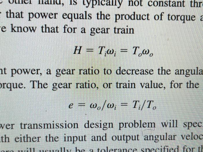 A gearbox with a single pair of gears is required to | Chegg.com