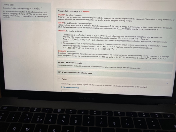 Solved Learning Goal: To practice Problem-solving Strategy | Chegg.com