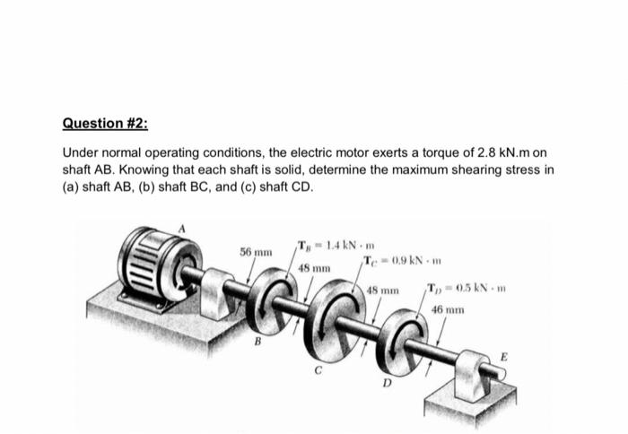 Solved Question \#2: Under normal operating conditions, the | Chegg.com