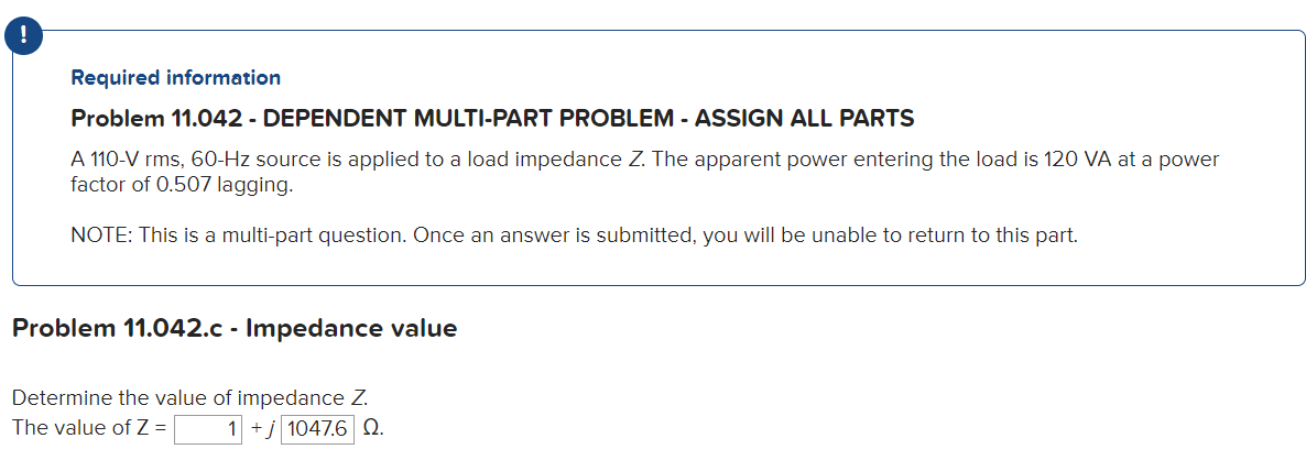 Solved !Required informationProblem 11.042 - ﻿DEPENDENT | Chegg.com