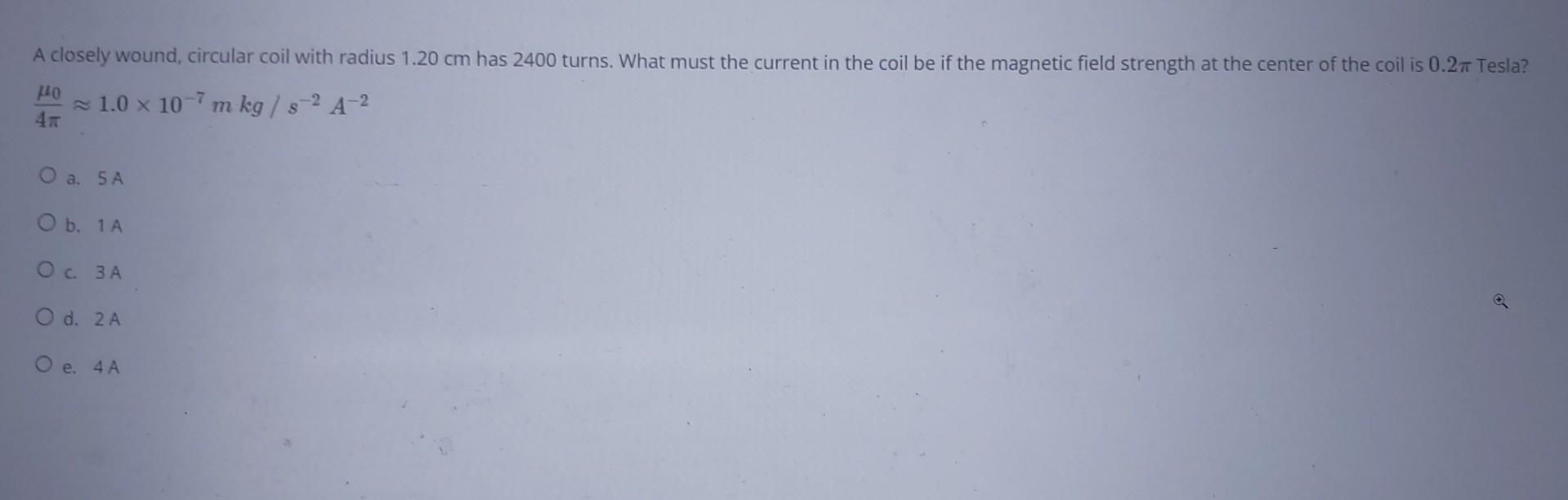 Solved A closely wound, circular coil with radius 1.20 cm | Chegg.com