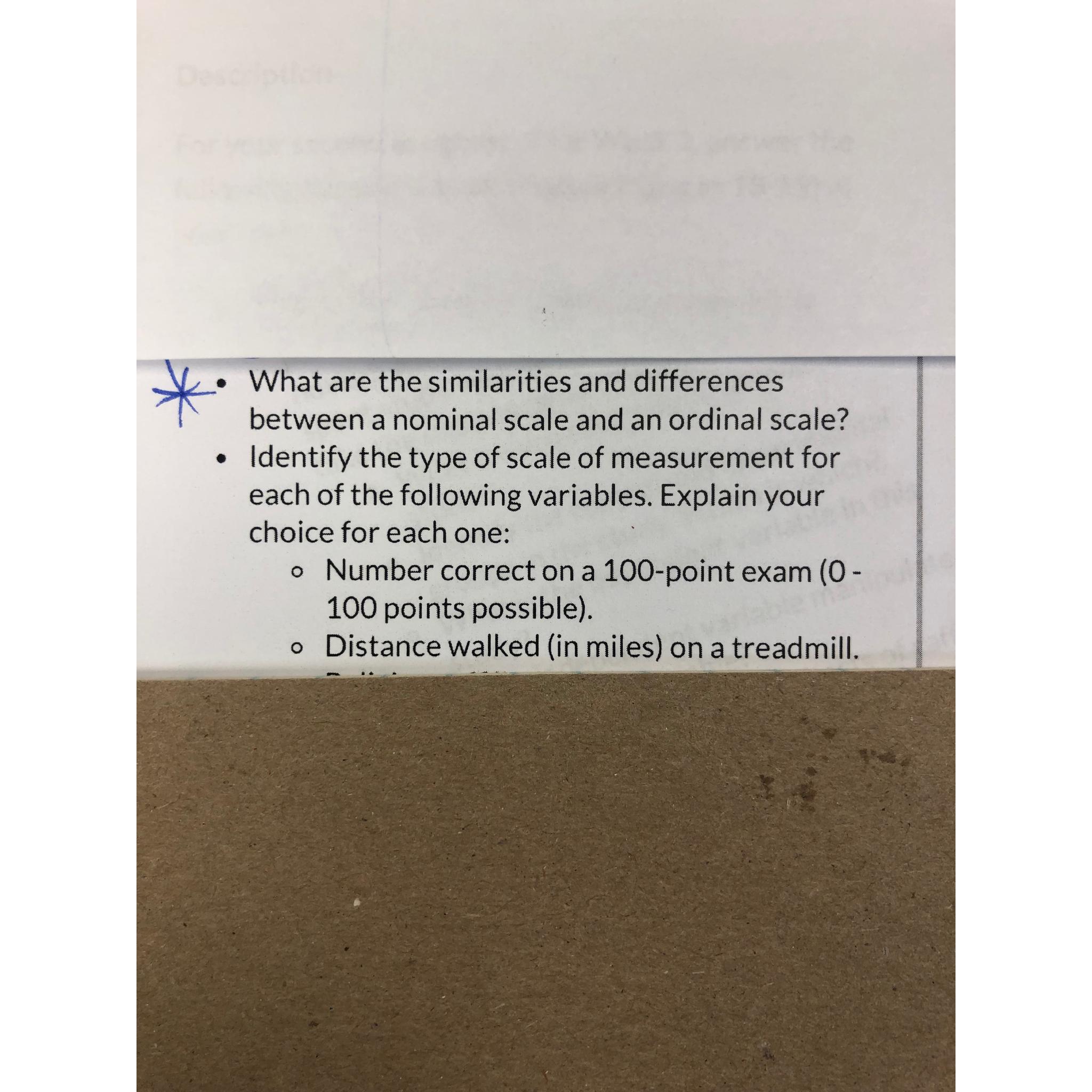 Solved *. ﻿What are the similarities and differences between | Chegg.com