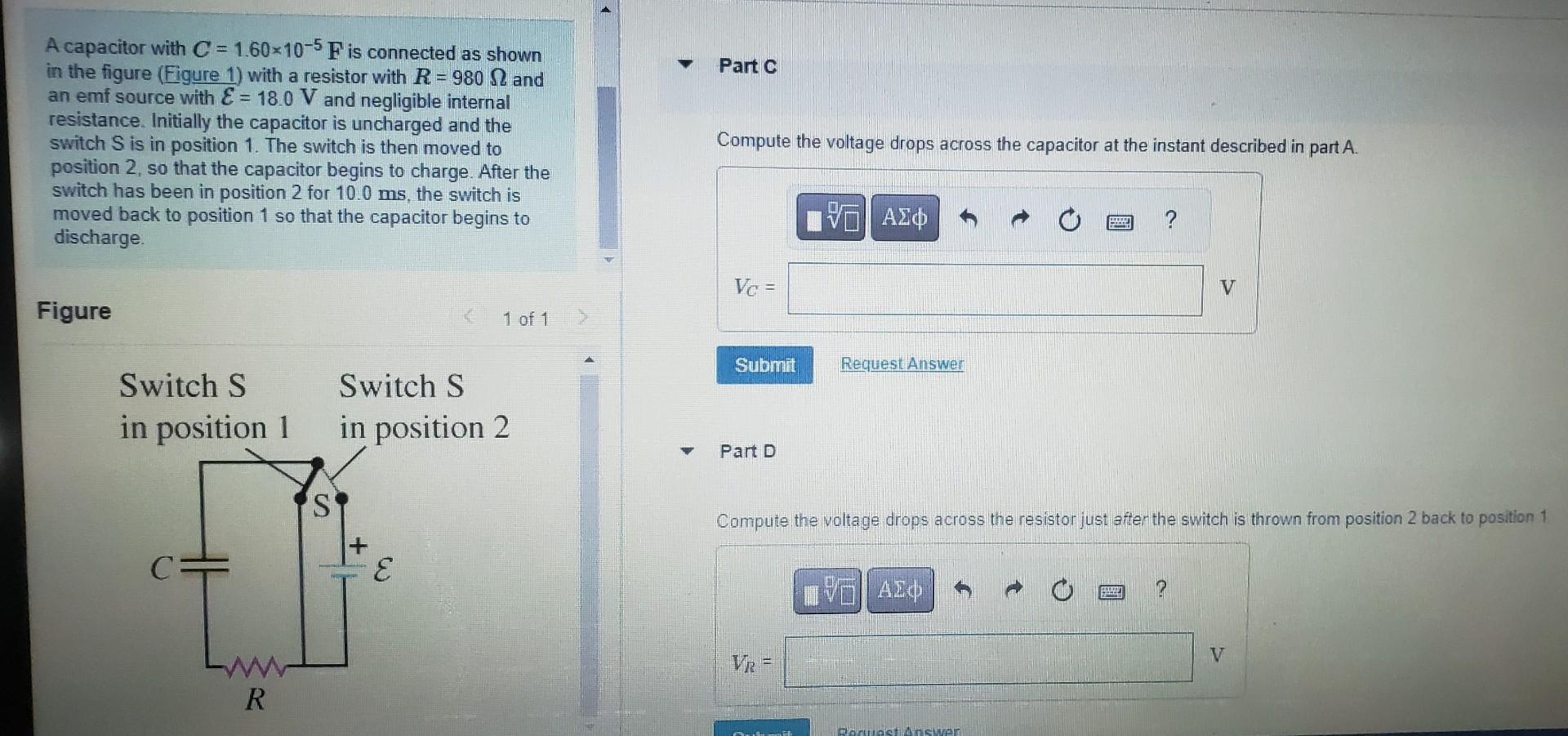 Solved Compute the voltage drops across the resistor at the | Chegg.com