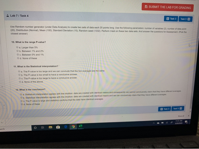 Solved SUBMIT THE LAB FOR GRADING A Lab 7 / Task 4 Task 3 | Chegg.com