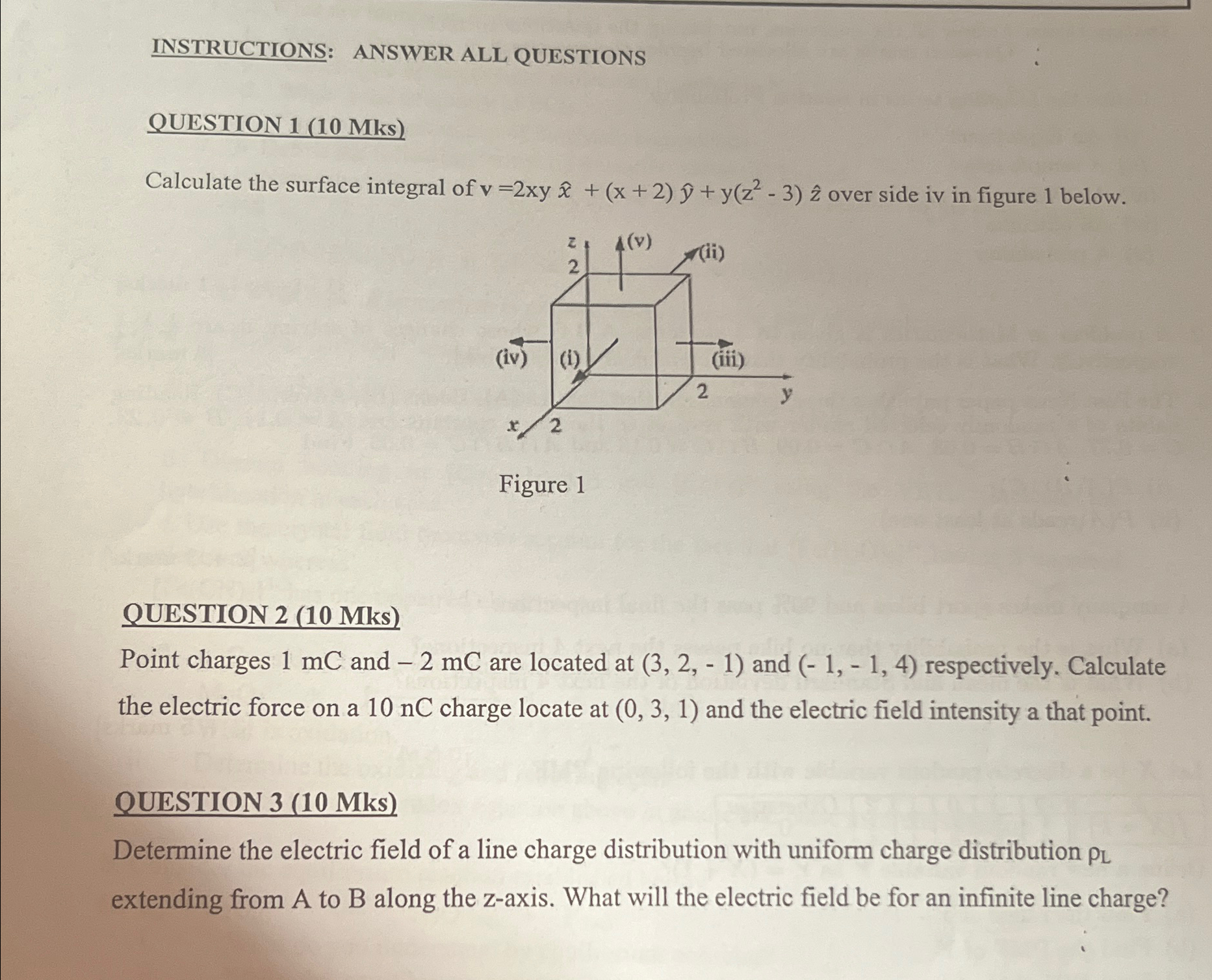 Solved INSTRUCTIONS: ANSWER ALL QUESTIONSQUESTION 1 (10 | Chegg.com