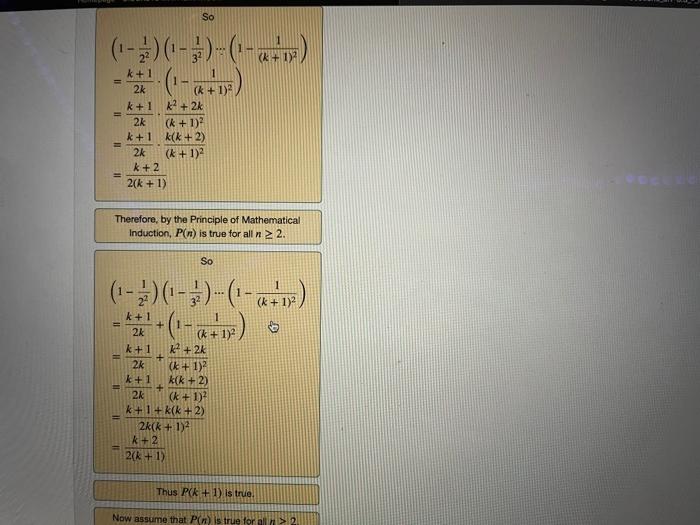 Solved Induction proofs. Please look at both pictures since | Chegg.com