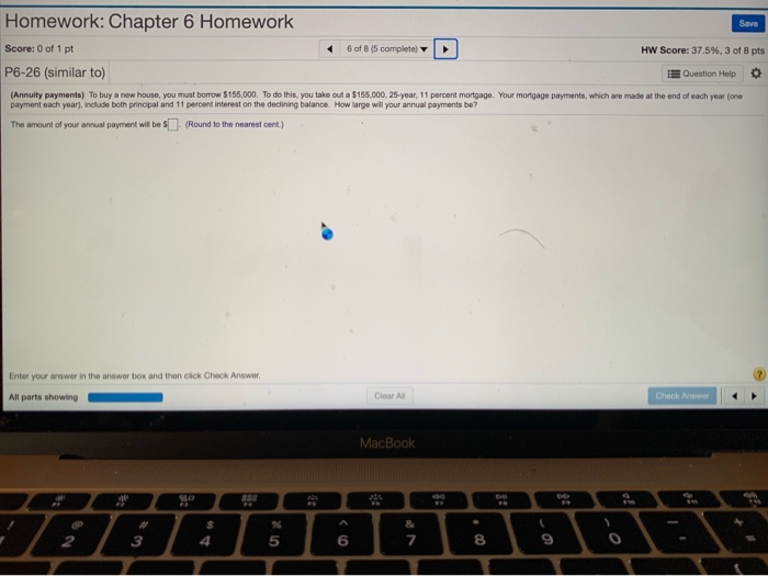 Solved Save Homework Chapter 6 Homework Score 0 Of 1 Pt 6