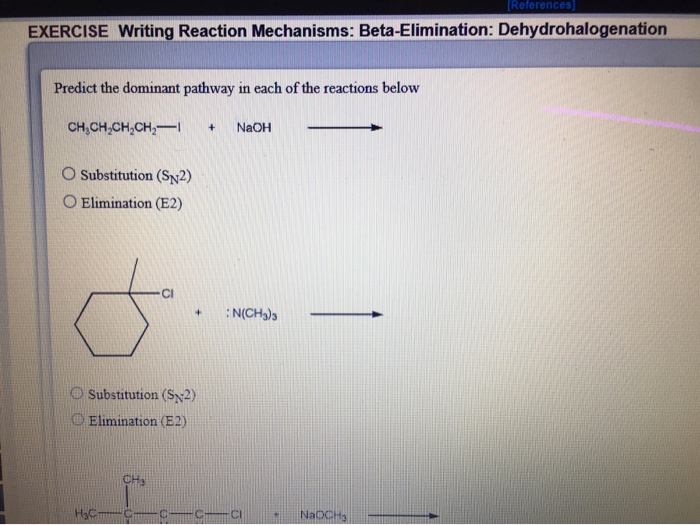 Solved (References EXERCISE Writing Reaction Mechanisms: | Chegg.com